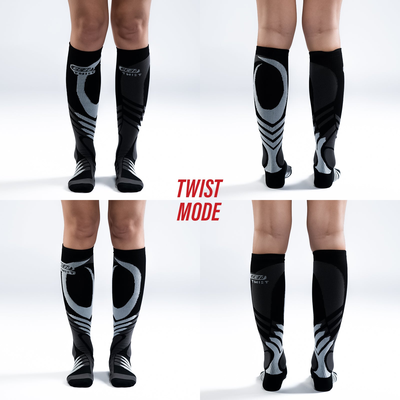 Bas de Compression Twist 20-30 mmHg | Tissage plus Dense | EC3D Sports
